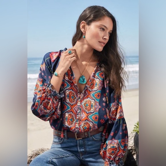 Johnny Was | Tops | Johnny Was Lindero Scarlett Blouse | Poshmark